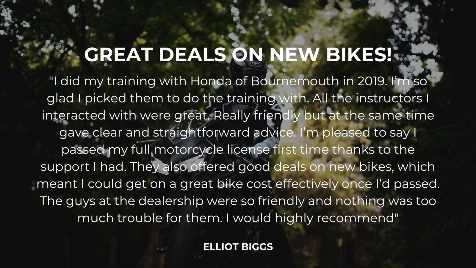 CBT Bike Test Bournemouth